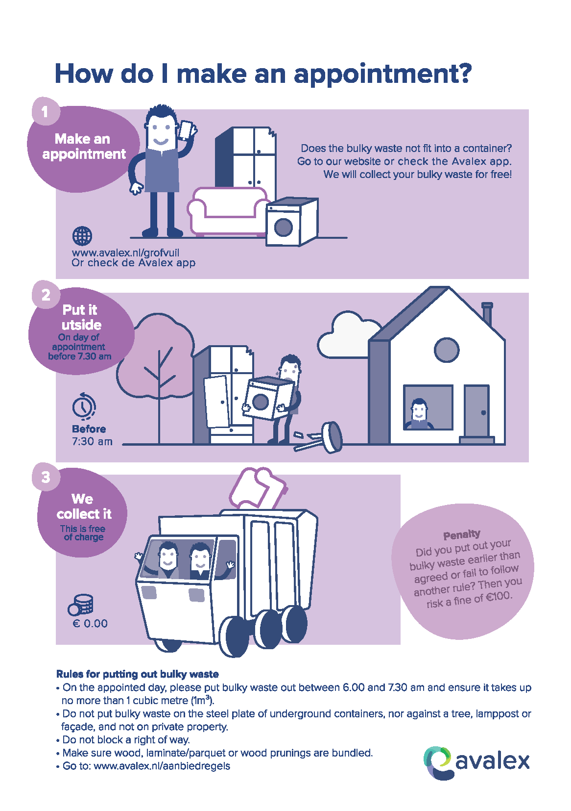 Bulky waste flyer - Avalex